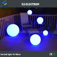 China PE Plastic colorful outdoor hanging led light balls for sale