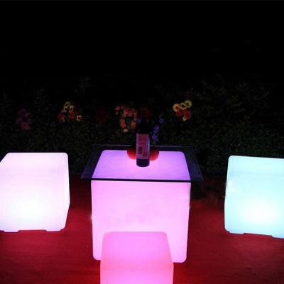 China Outdoor Garden Party Illuminated Lighting Cube for sale