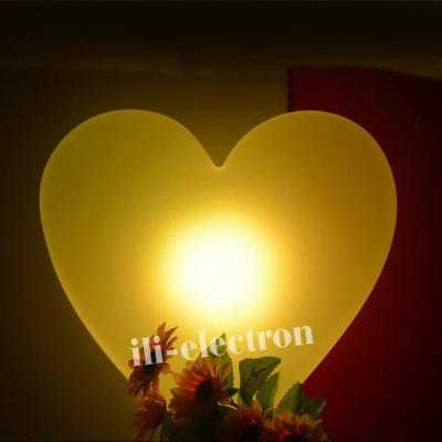 China Heart shape illuminated led decorative lamp for sale