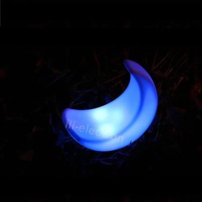 China patio moon shaped illuminated decorative lamp for sale