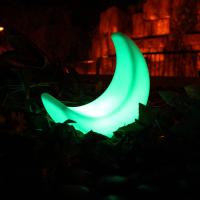 China illuminated moon shaped led table lamp for sale
