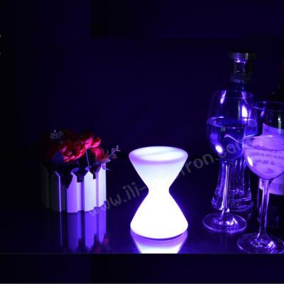 China Mini Hourglass shape plastic Decorative led Table Lamp for sale