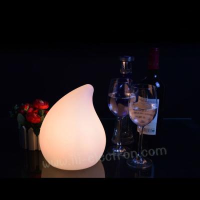 China colorful peach shape plastic modern table lamp for party decor for sale