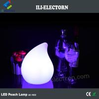 China colorful peach shape plastic modern table lamp for party decor for sale