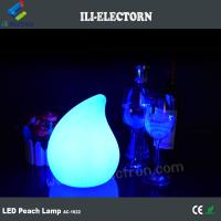 China colorful peach shape plastic modern table lamp for party decor for sale