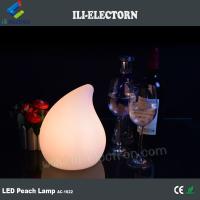China colorful peach shape plastic Mini modern table lamp for sale