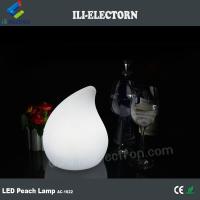 China colorful peach shape plastic Mini modern table lamp for sale