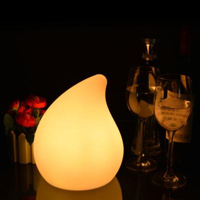 China colorful peach shape plastic Mini light up table lamp for sale