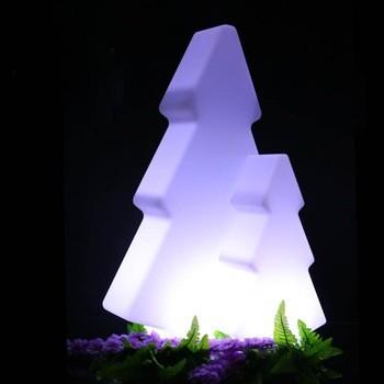 China outdoor colors changeable led glow christmas trees for sale