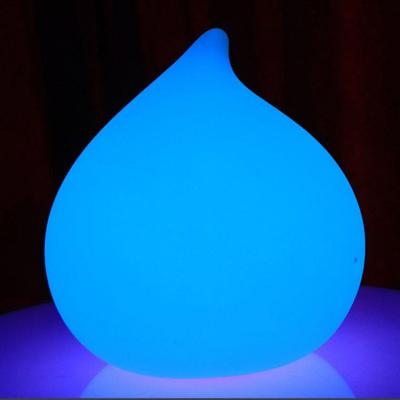 China color changing illuminated plastic water drop lamps for sale for sale