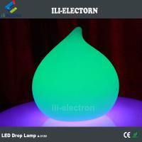 China color changing illuminated plastic water drop lamps for sale for sale