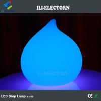 China color changing illuminated plastic water drop lamps for sale for sale