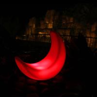 China 2023 small moon shape illuminated christmas led decor lamps for sale