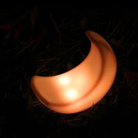 China 2023 small moon shape illuminated christmas led decor lamps for sale