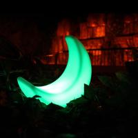 China 2023 small moon shape illuminated christmas led decor lamps for sale