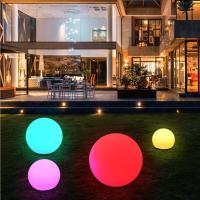 China 100%PE Plastic remote control rechargeable battery led light balls for sale