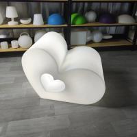 China Creative Colorful Led Glowing Heart Stools Heart Chair For Event for sale