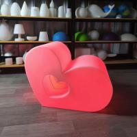 China Creative Colorful Led Glowing Heart Stools Heart Chair For Event for sale