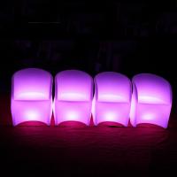 China Unique flower shaped outdoor led furniture for event luminous night club chairs for sale