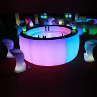 China CE /ROHS certificate color changing plastic illuminated portable led round bar for sale