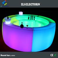 China CE /ROHS certificate color changing plastic illuminated portable led round bar for sale