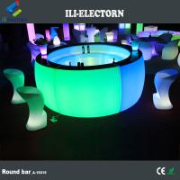 China CE /ROHS certificate color changing plastic illuminated portable led round bar for sale