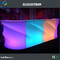 China wave shape led bar table /LED bar counter/top sell LED bar counter for sale