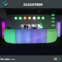 China Commercial Plastic Modern Restaurant LED Bar Table  CE ROHS UL for sale