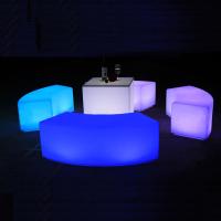China electronic poker table chair glowing table LED furniture set for sale