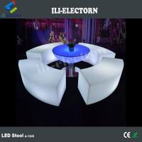 China electronic poker table chair glowing table LED furniture set for sale