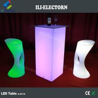 China Modern RGB LED Glow Furniture Tables With Rechargeable Lithium Battery for sale