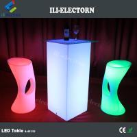 China Modern RGB LED Glow Furniture Tables With Rechargeable Lithium Battery for sale