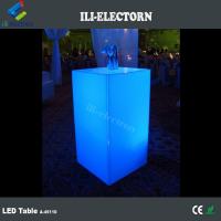China Modern RGB LED Glow Furniture Tables With Rechargeable Lithium Battery for sale