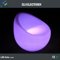 China Living Room Chairs Back Rest Sofa Couch LED Plastic Stool for sale