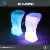 China RGB Colorful Modern Design Led Illuminated Bar Chair for sale