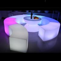 China Color Changing LED Glow Furniture , Rechargeable LED Lounge Chair OEM for sale