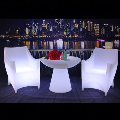 China 100%PE Plastic rechargeable RGB illuminated led sofa couch for sale