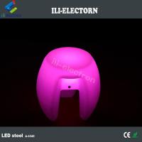 China Colorful LED Glow Furniture , Bar Stacking Illuminated Stool Rechargeable for sale