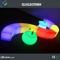 China Color changing rechargeable led furniture led curved bench seating for sale