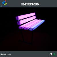 China 16 colors plastic illuminated led furniture outdoor garden bench for sale