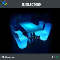 China LED furniture Multi-color changing led dinner chair for sale