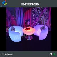 China Commercial PE Plastic LED Glow Furniture , Illuminated LED Lounge Sofa for sale