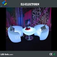 China Commercial PE Plastic LED Glow Furniture , Illuminated LED Lounge Sofa for sale