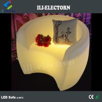 China Commercial PE Plastic LED Glow Furniture , Illuminated LED Lounge Sofa for sale