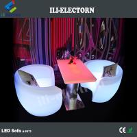 China Commercial PE Plastic LED Glow Furniture , Illuminated LED Lounge Sofa for sale