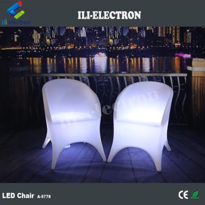 China Modern Glow LED Light Up Chairs 16 Colors Changing For Nightclub Bar for sale