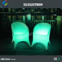 China Modern Glow LED Light Up Chairs 16 Colors Changing For Nightclub Bar for sale