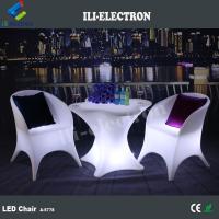 China Modern Glow LED Light Up Chairs 16 Colors Changing For Nightclub Bar for sale