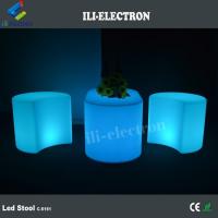 China Commercial LED Glow Furniture Stool PE Plastic Material for Bar for sale