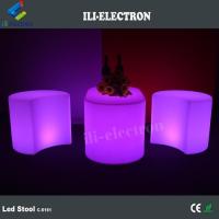 China Commercial LED Glow Furniture Stool PE Plastic Material for Bar for sale